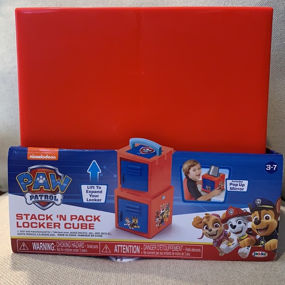 Jakks | Toys | Paw Patrol Stack N Pack Locker Cube Popup Mirror Lift To ...